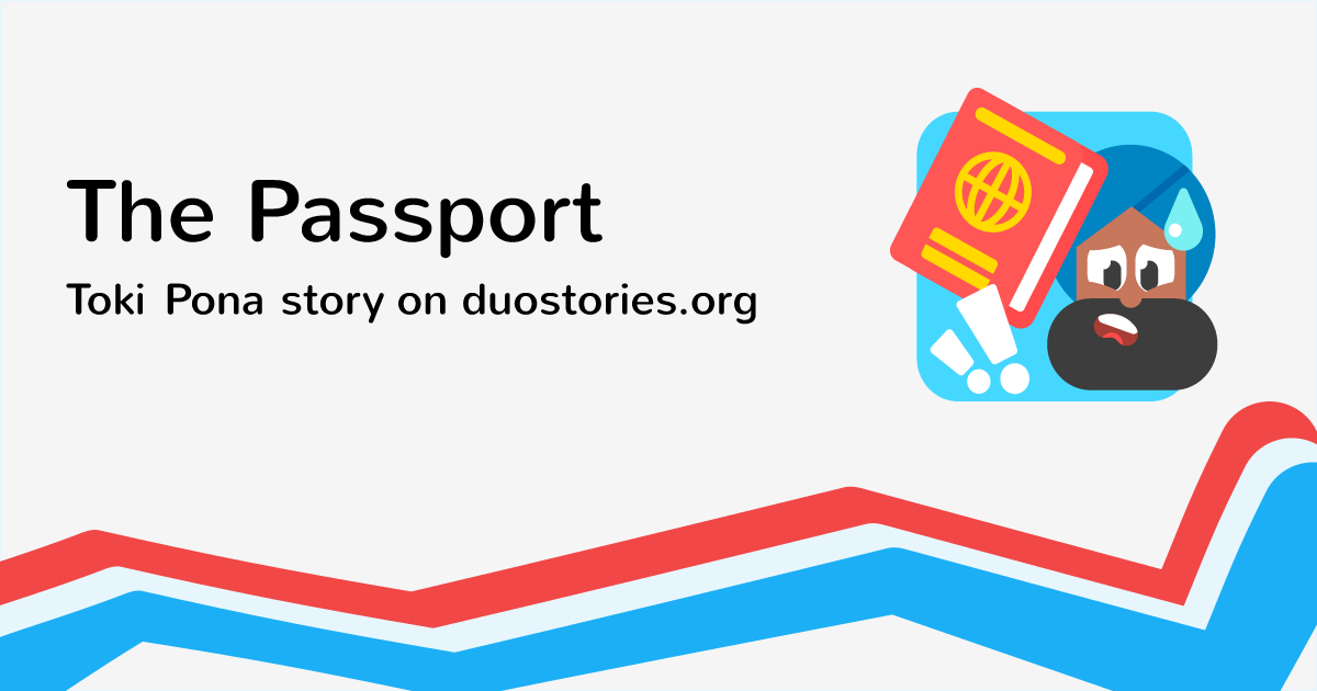 Duostories Toki Pona from English: The Passport